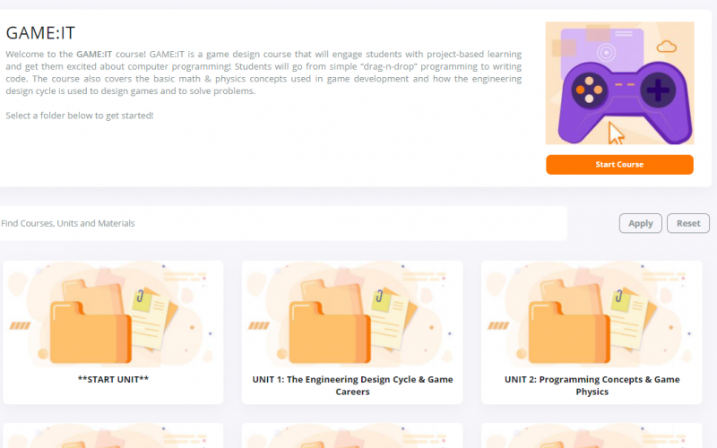 GAME:IT Game Design Course Curriculum | STEM Fuse