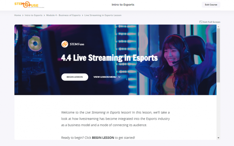 Esports Curriculum: Intro to Esports | STEM Fuse