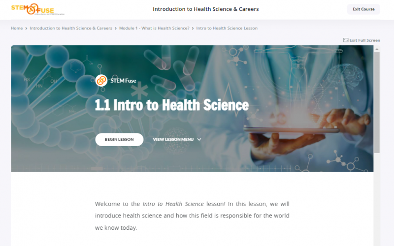 Intro to Health Science & Careers for High School | STEM Fuse